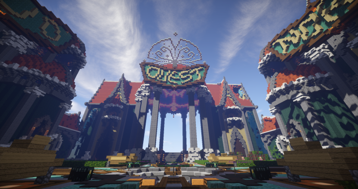 Asian Hub & Sea Spawn [Cinematic] Minecraft Map