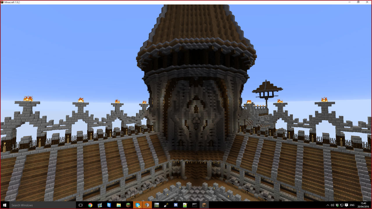 Medieval fortress Minecraft Map