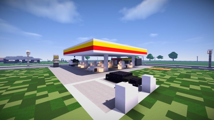 Shell Petrol Station Minecraft Map