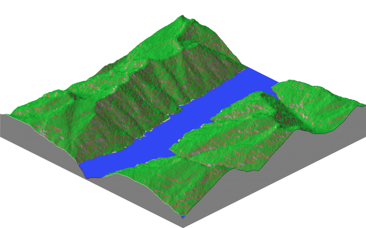River Heights - 1k Terrain Test Minecraft Map