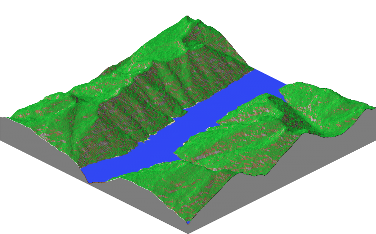 River Heights - 1k Terrain Test Minecraft Map