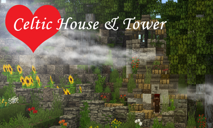Celtic House & Tower - #WeAreConquest Minecraft Map