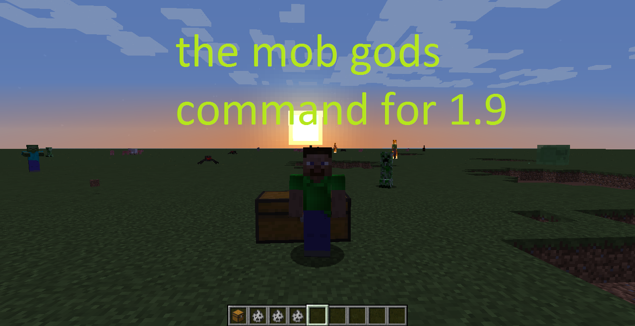 the mob gods command Minecraft Map