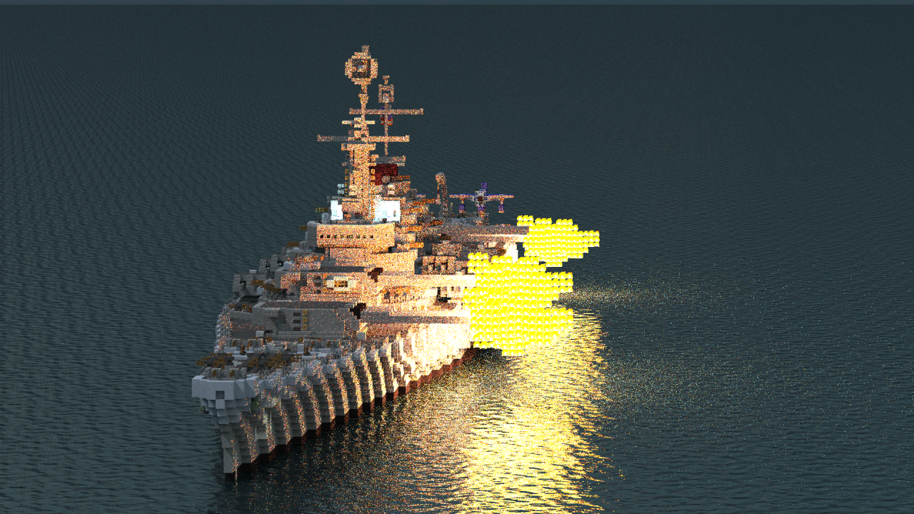USS Battleship Montana Minecraft Map