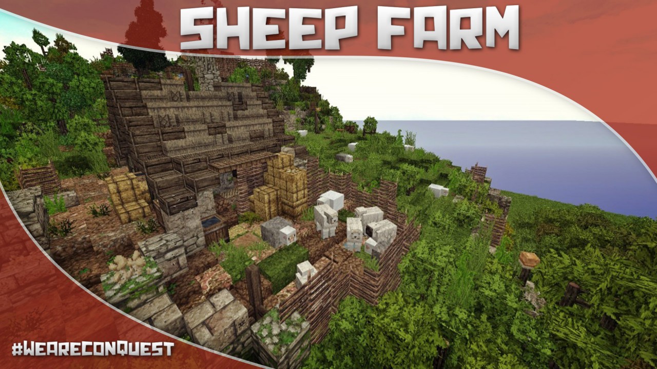 Sheep Farm - Thank you on 100 subs! [#WeAreConquest] Minecraft Map