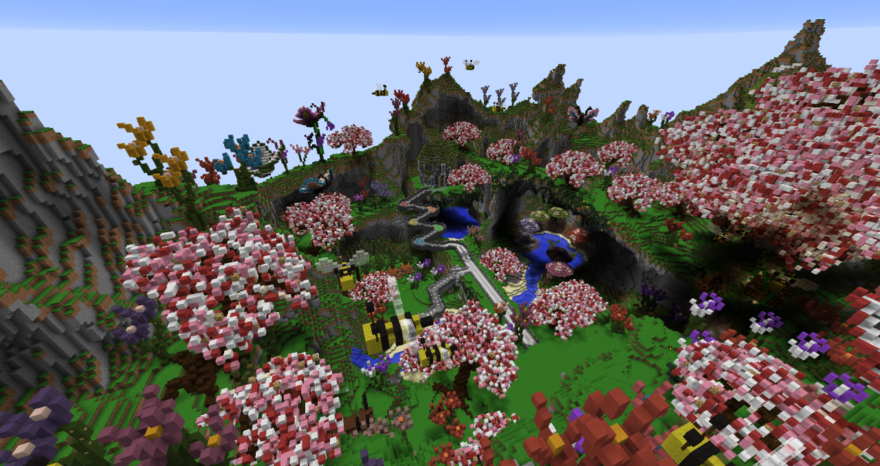 Showcase of Unfinished Builds Minecraft Map