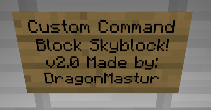 Custom Command Block Skyblock Minecraft Map