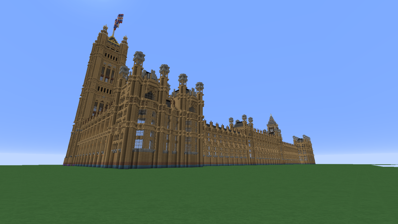 Palace of Westminster 1:1 scale Minecraft Map