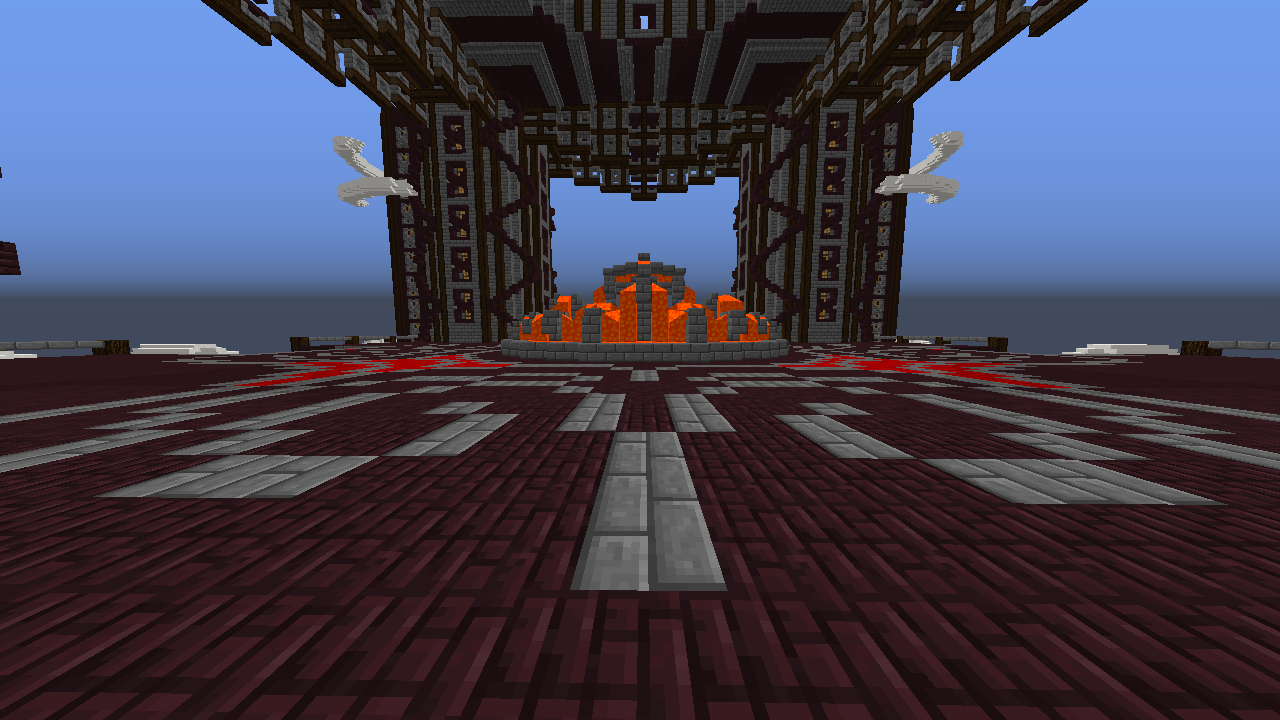 Amazing Nether Themed Faction Server Spawn Minecraft Map