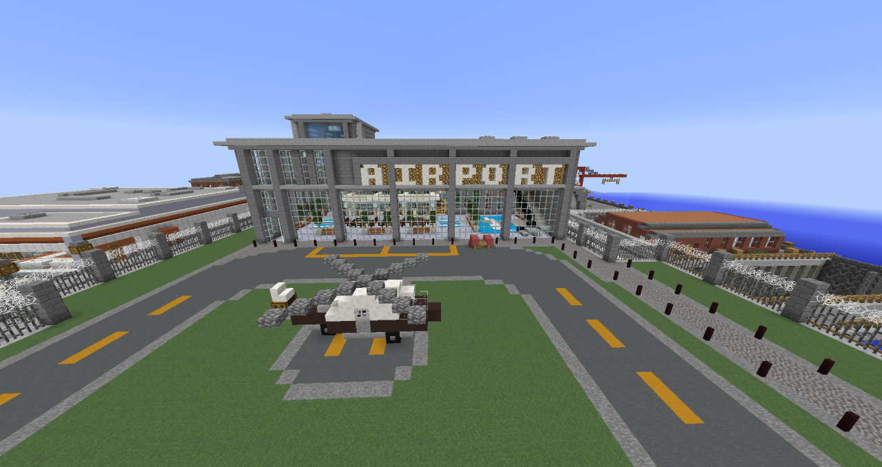 real life airport Minecraft Map