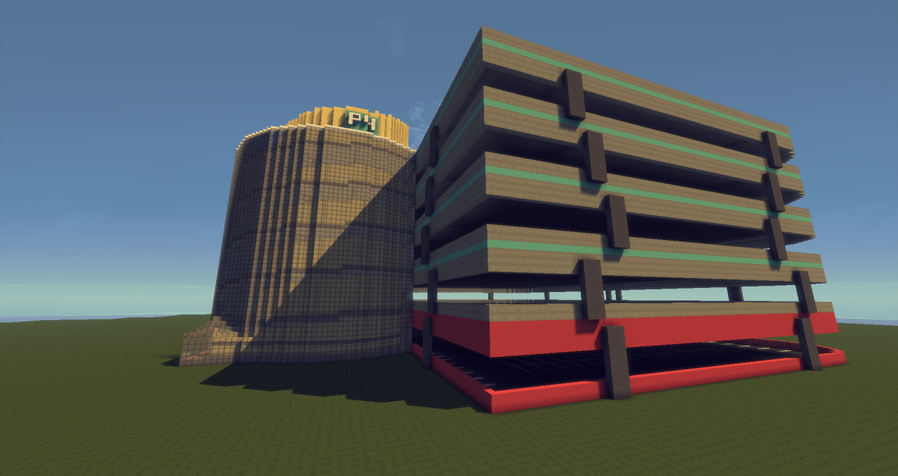 Simple Modern Parking Garage Minecraft Map