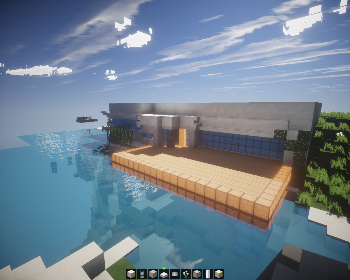 BEAUTIFLE modern house shaders Minecraft Map