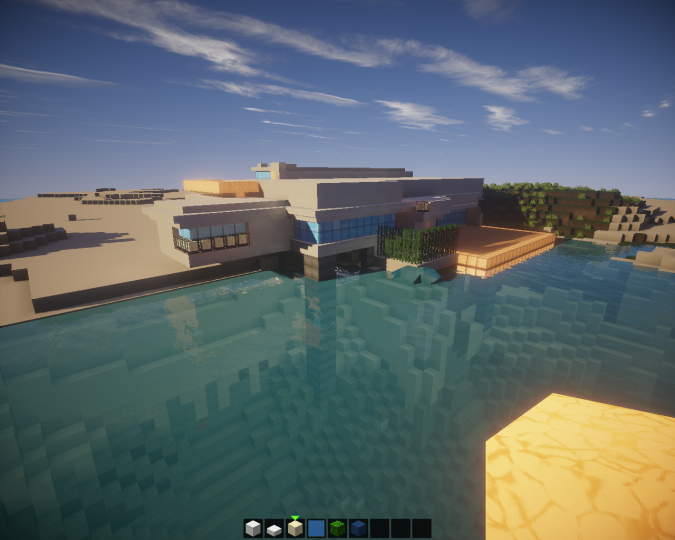 BEAUTIFLE modern house shaders Minecraft Project