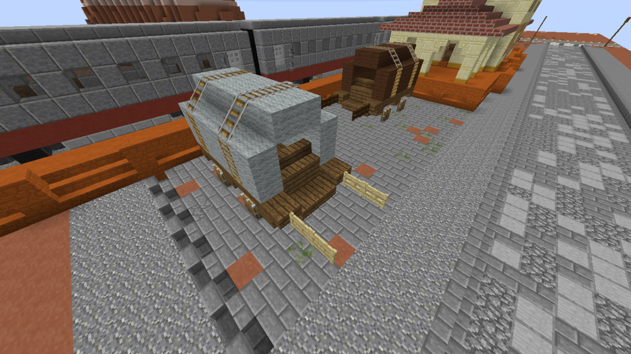 Arizona/Mesa/Western Train Station With Santa Fe Train Minecraft Map