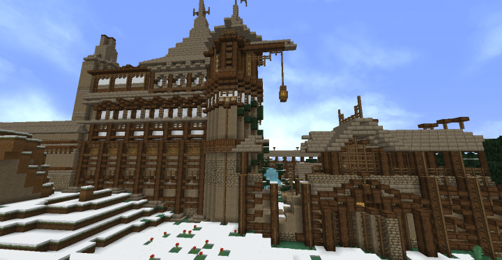 Medieval Snow Manor Minecraft Project