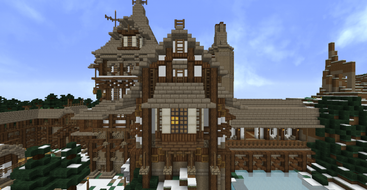 Medieval Snow Manor Minecraft Project