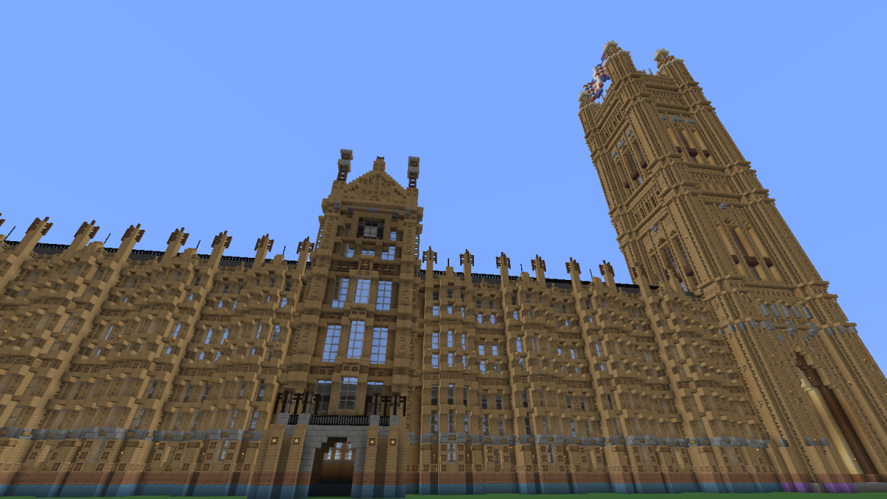 Palace of Westminster 1:1 scale Minecraft Map