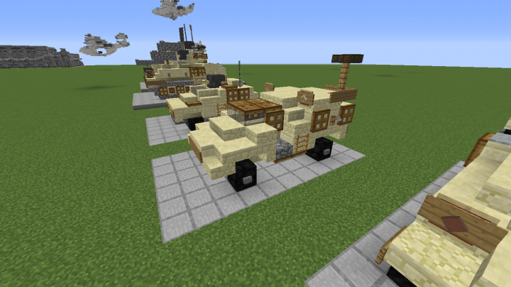 Military vehicules Minecraft Map