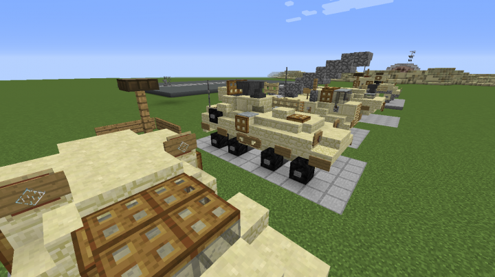 Military vehicules Minecraft Map