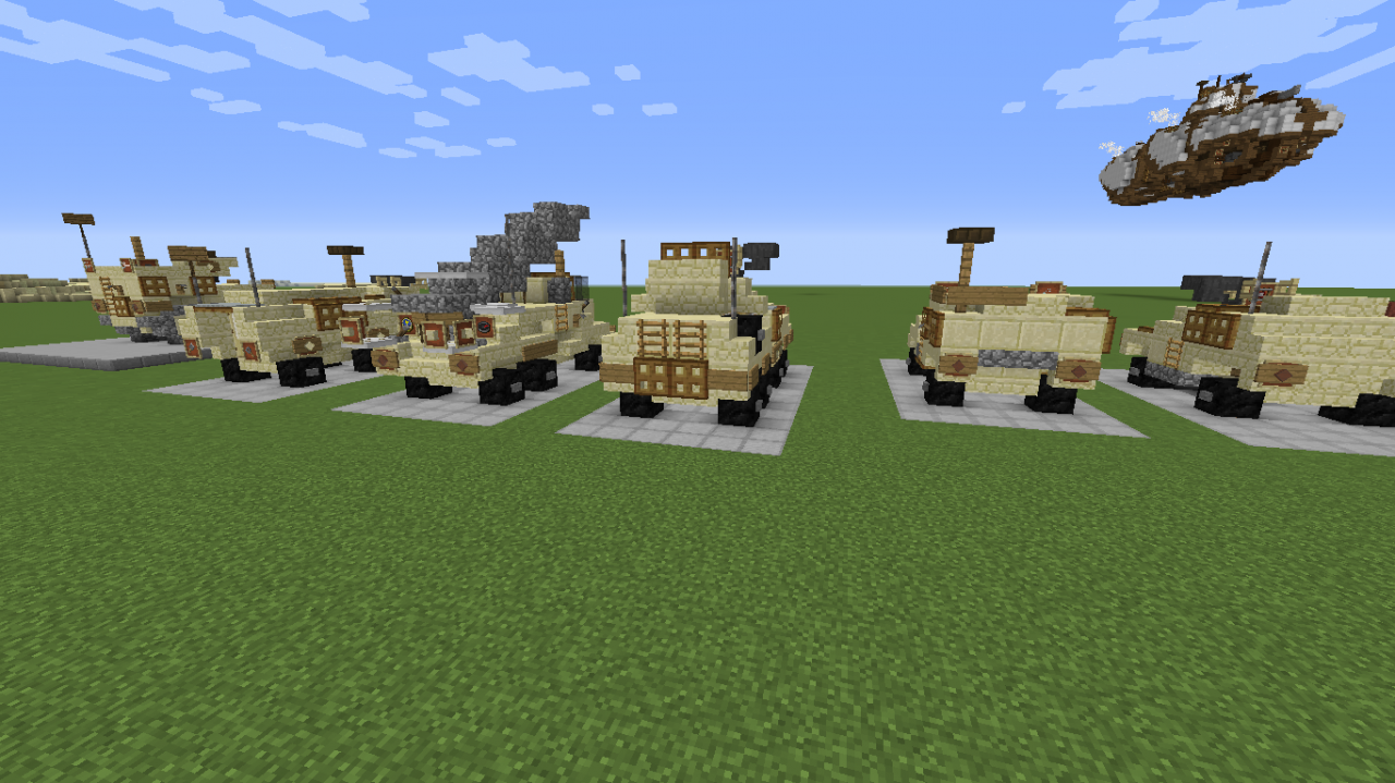 Military vehicules Minecraft Map