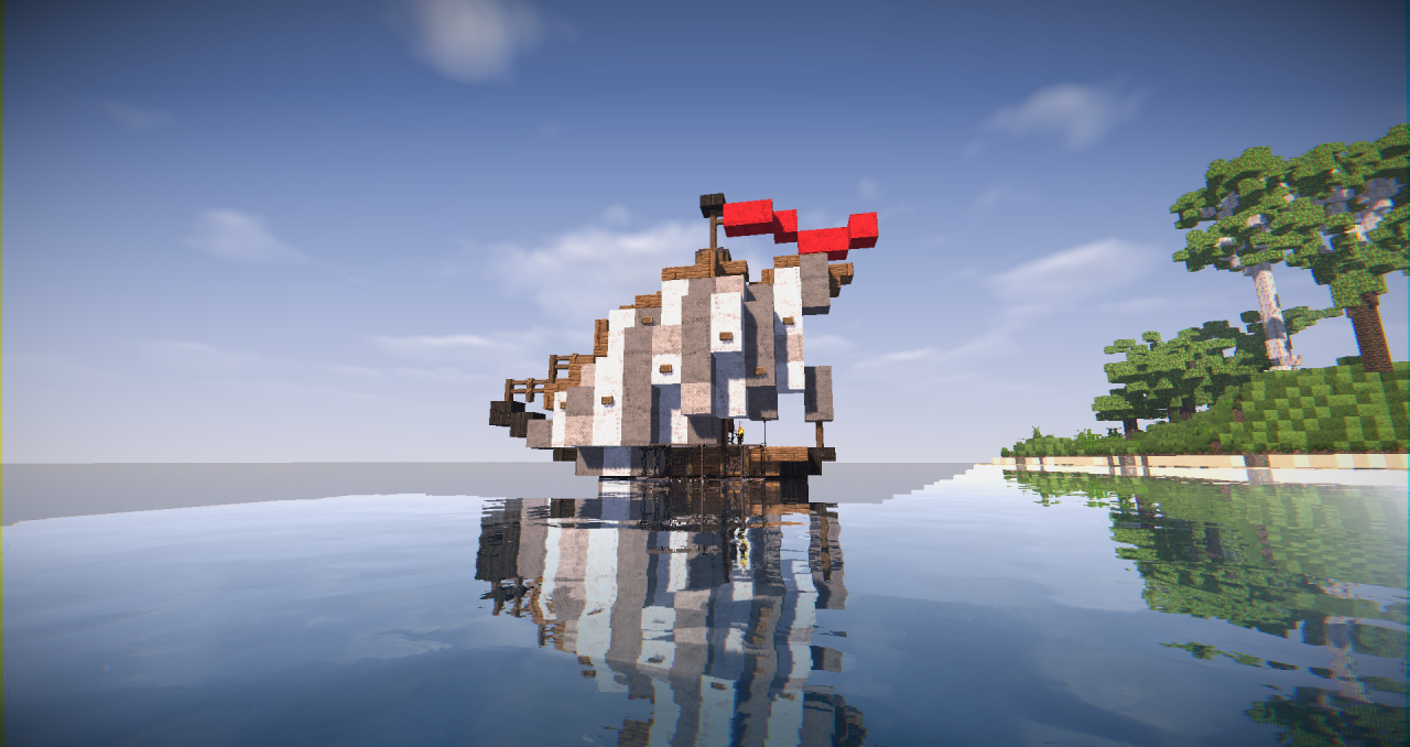 Medieval FIshing Ship | Schematic Minecraft Map