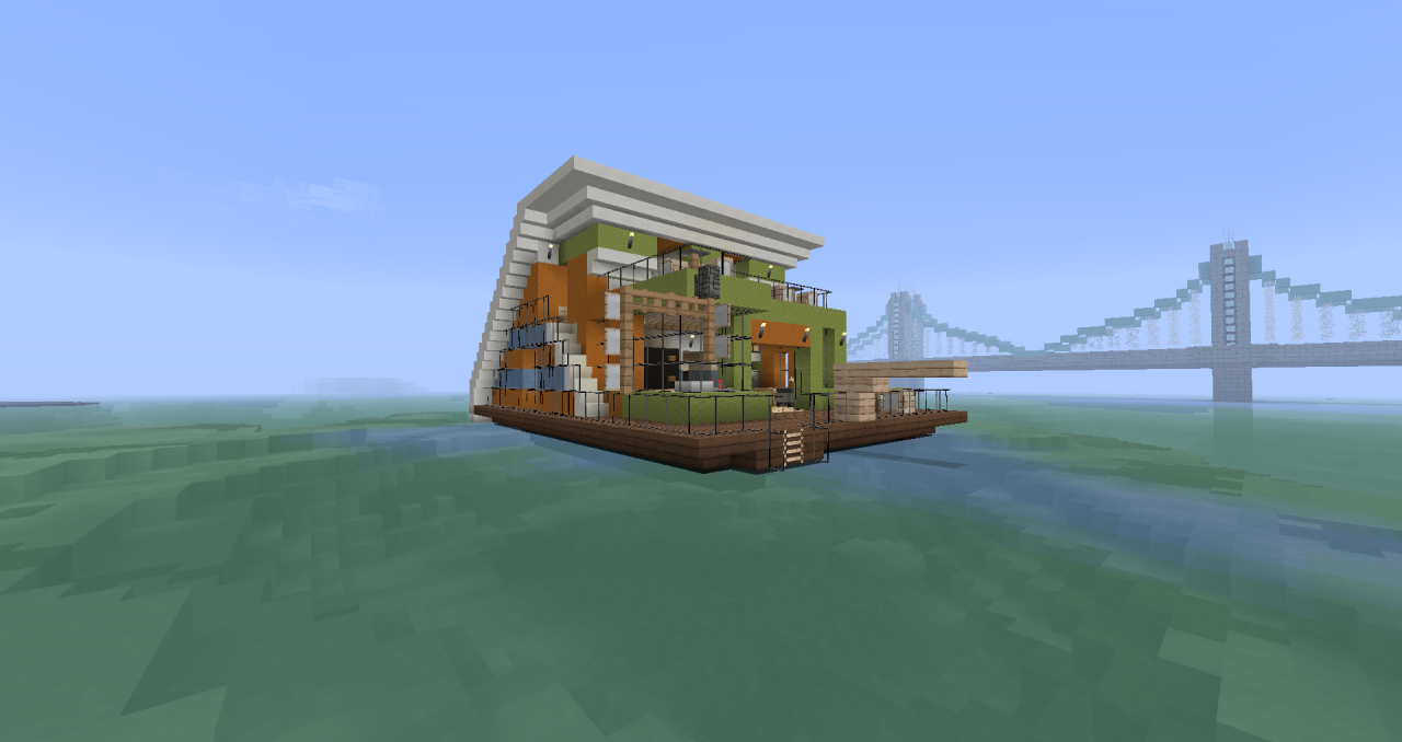Houseboat Minecraft Map