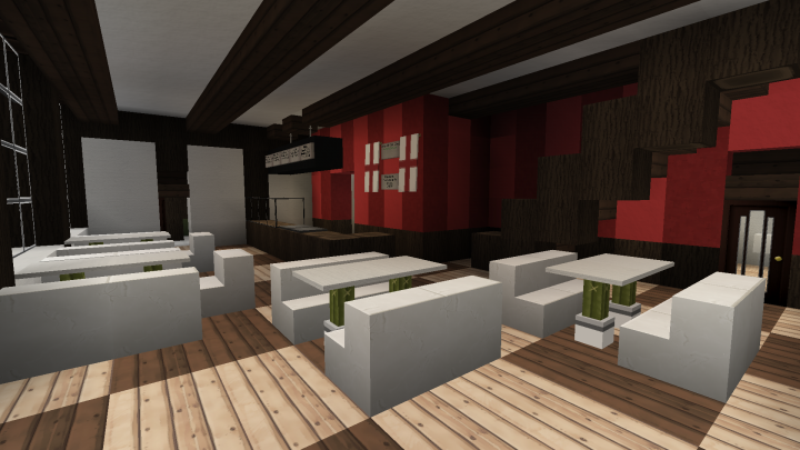 British Fish and Chip Shop with house! WOK Minecraft Map