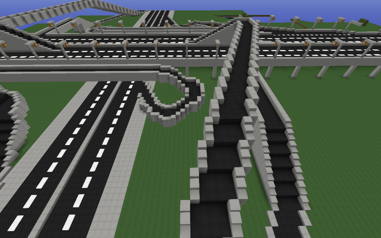 Crafton 3-Level Interchange Minecraft Map