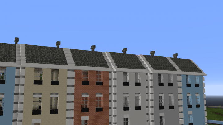 6 English Seaside Style Terrace Houses! WOK Minecraft Map