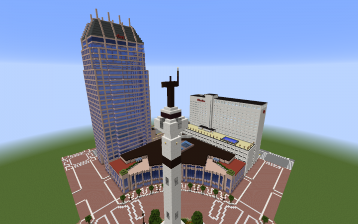 1:1 Scale of Indianapolis (WIP) Minecraft Map