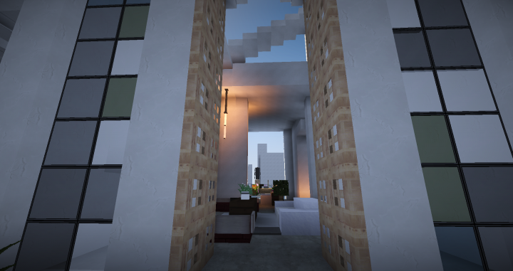 White W. A Splash of Color - Modern Home Minecraft Map