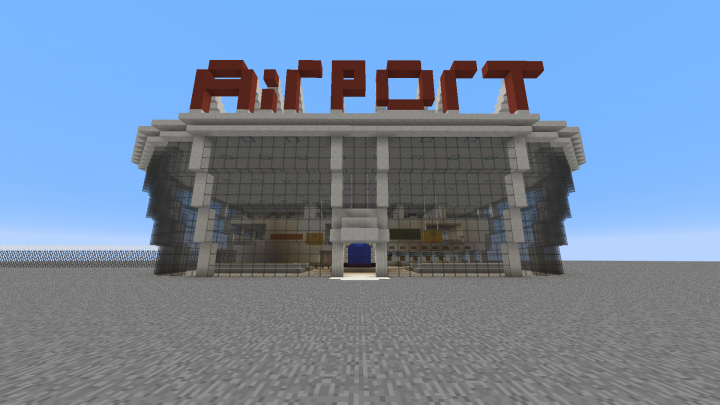 Small modern airport Minecraft Map
