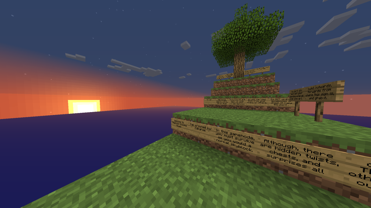 Skyblock - INSANE MODE Minecraft Map