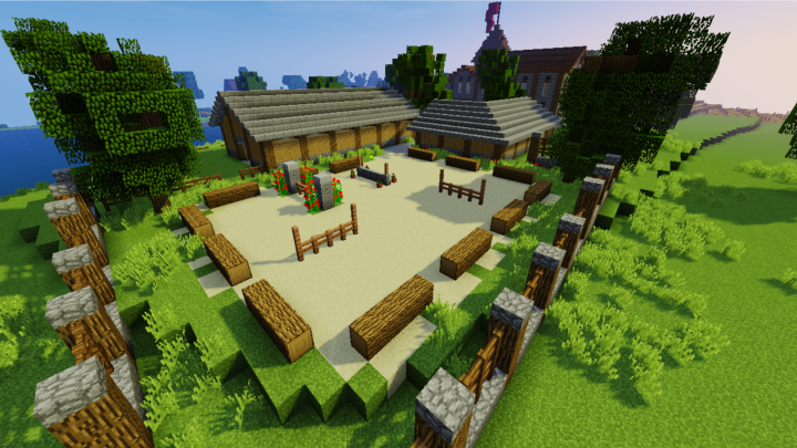 Old Farm/Ranch/Horse Stable - With Farmland And Storehouse Minecraft Map
