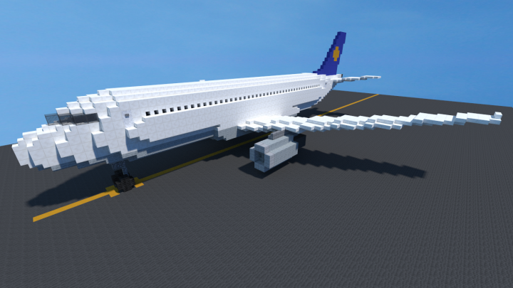 Airbus A320 - 2:1 scale Minecraft Map