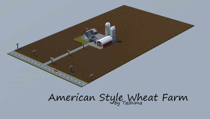 American Style Wheat Farm Minecraft Map