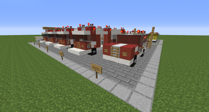 Fire and Rescue Vehicle Pack Minecraft Map