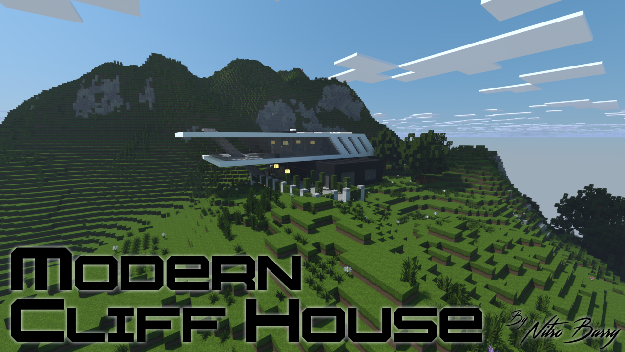 Modern Cliff House Minecraft Map