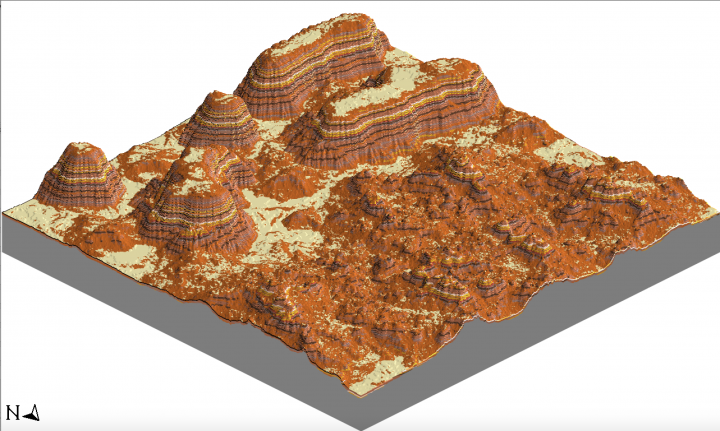 [BRYCE & PLETAU MESA TEST MAP] by Zephyr Minecraft Map