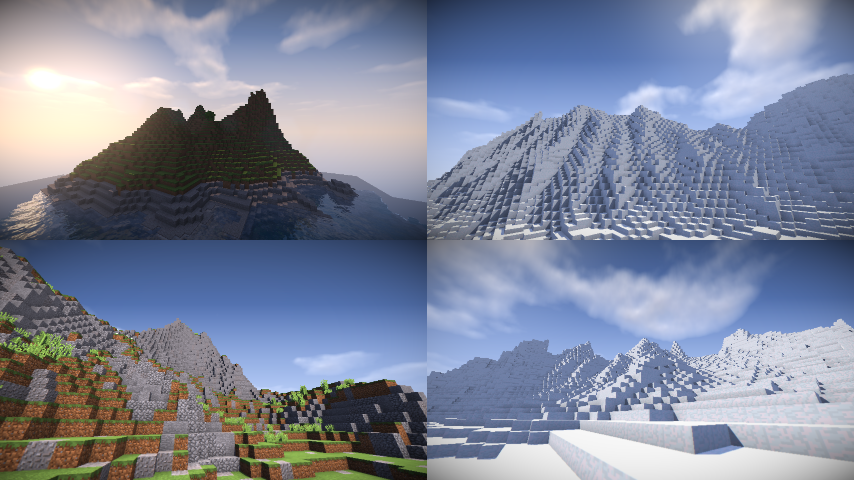 Terraforming | 4 custom maps [1024x1024] Minecraft Map