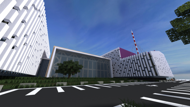 AMU Headquarters - Office Building | TheVisual_Play Minecraft Map