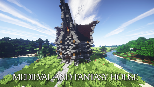 Medieval and fantasy house [Download+ Shématic] Minecraft Map