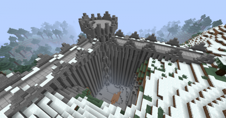 Medieval Mountain Castle Minecraft Map