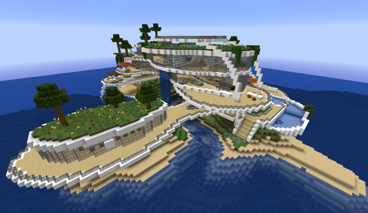 #13 Giant villa on the island Minecraft Map