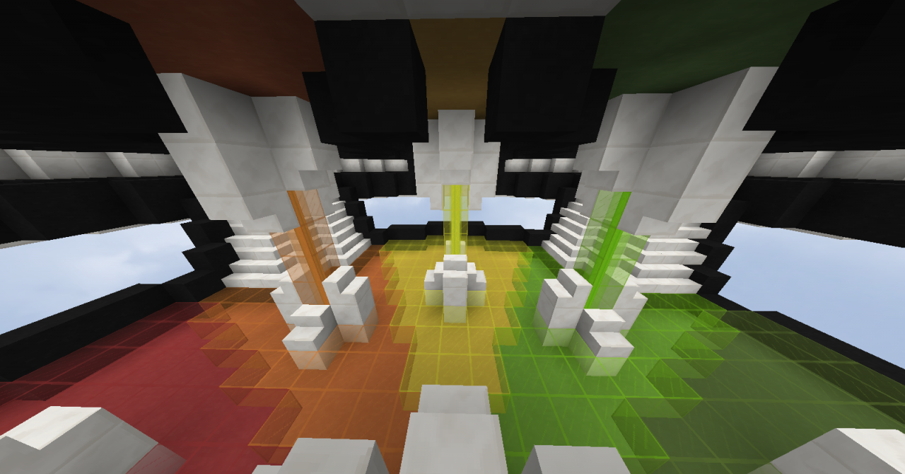 Colorful Hub Spawn Minecraft Map