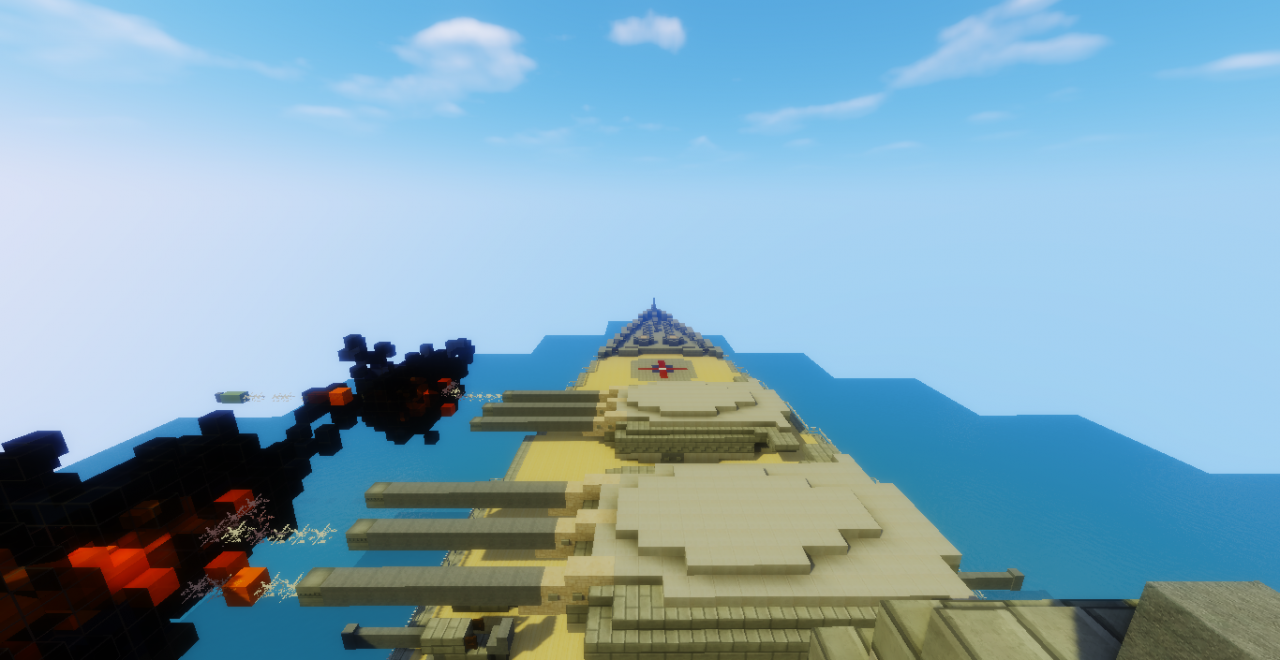 TCS Omar | WWII Custom battleship | Minecraft Map