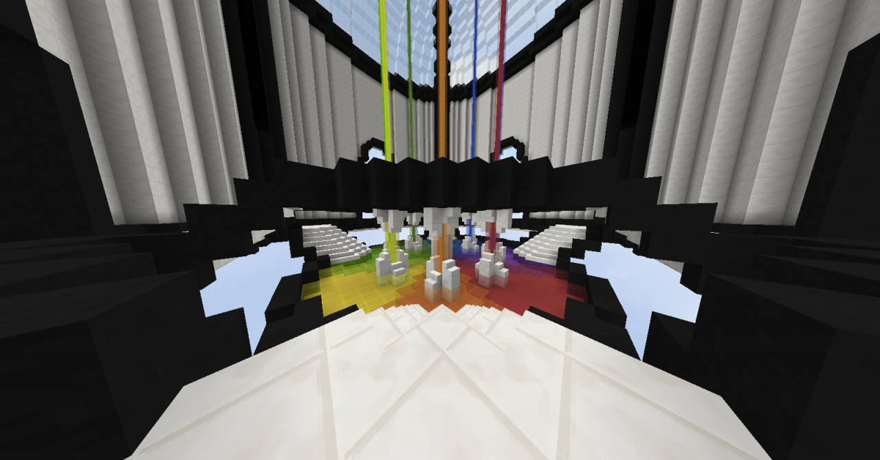 Colorful Hub Spawn Minecraft Map