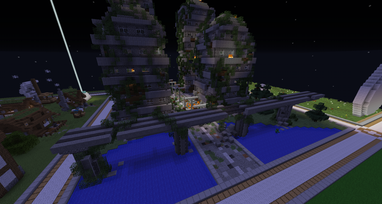 Apocalypse town area Minecraft Map