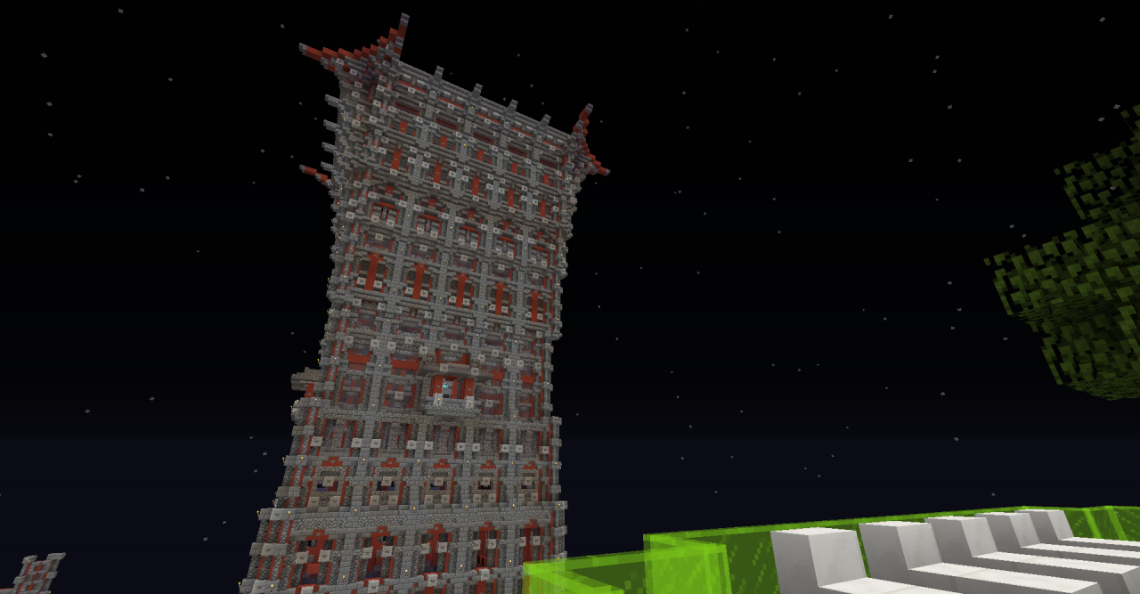 Red Skyscraper, the ultimate residence Minecraft Map