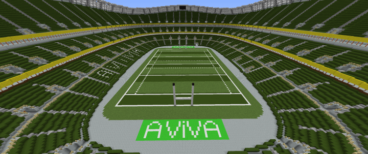 Aviva Stadium-Rugby Minecraft Map